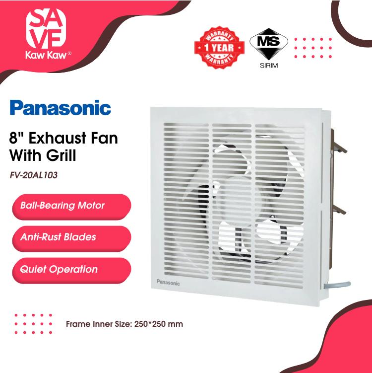 Panasonic Exhaust Fan 8" 10" Wall Mount Exhaust Fan (With Grill ...