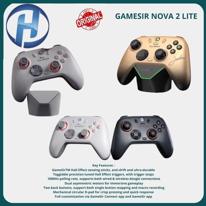 Jual GameSir Nova 2 Lite Gamepad Game Controller Joystick Hall Effect ...