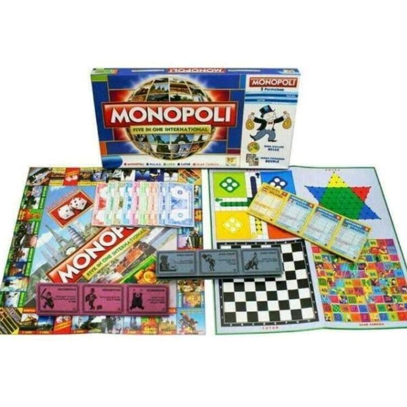 Mainan Monopoli 5in 1 International Mainan Monopoly - Shop | Tokopedia