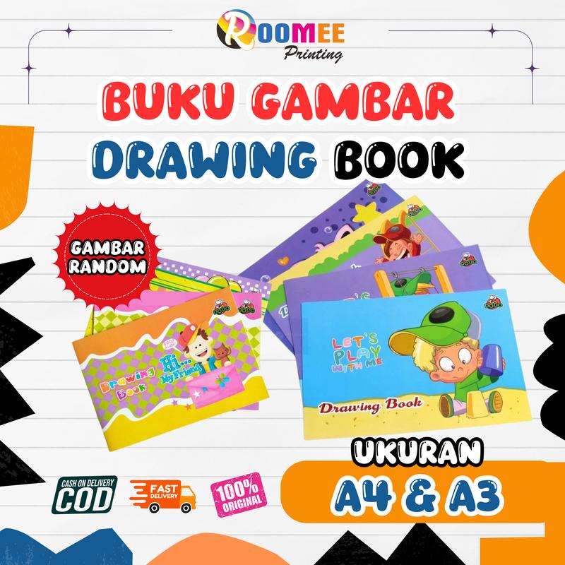 BUKU GAMBAR DRAWING BOOK A4 & A3 / BUKU GAMBAR MEWARNAI / BUKU - Shop ...