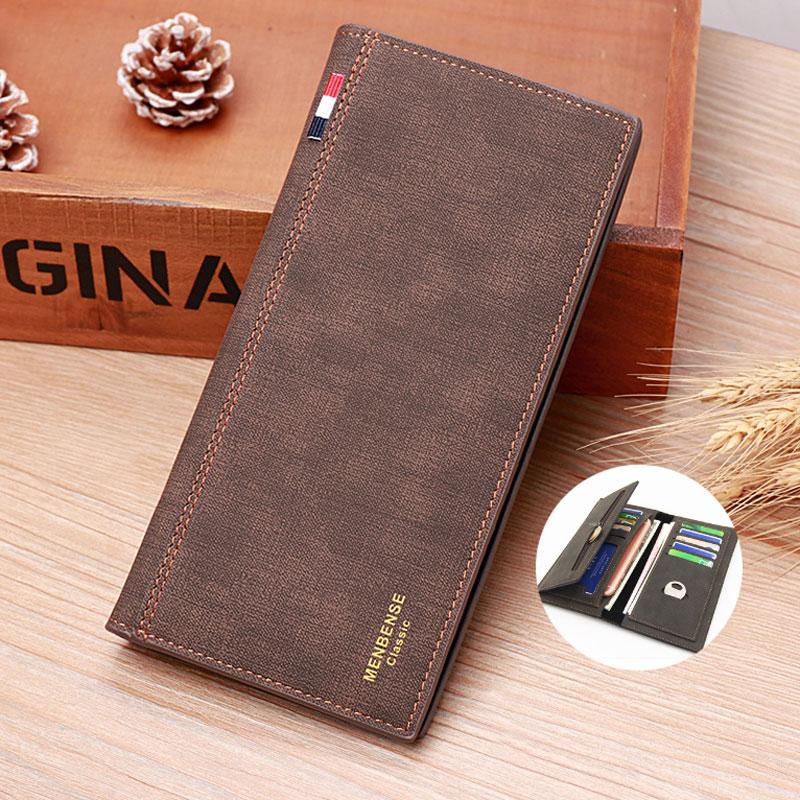 Dompet Panjang Lelaki Kulit PU Rekaan Korea – Dompet Fesyen dengan ...