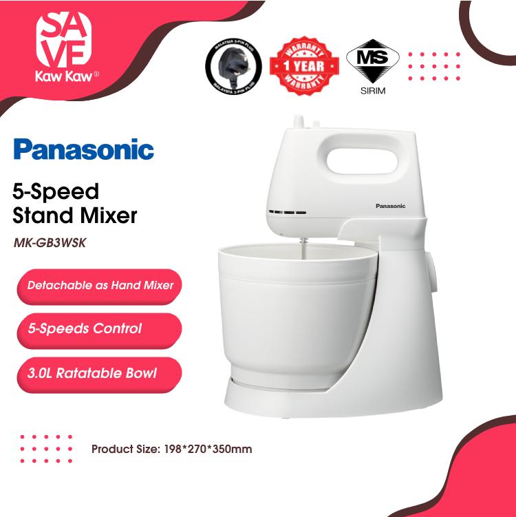 Panasonic 2-in-1 Stand Mixer Pengadun Berdiri Elektrik (MK-GB3WSK ...