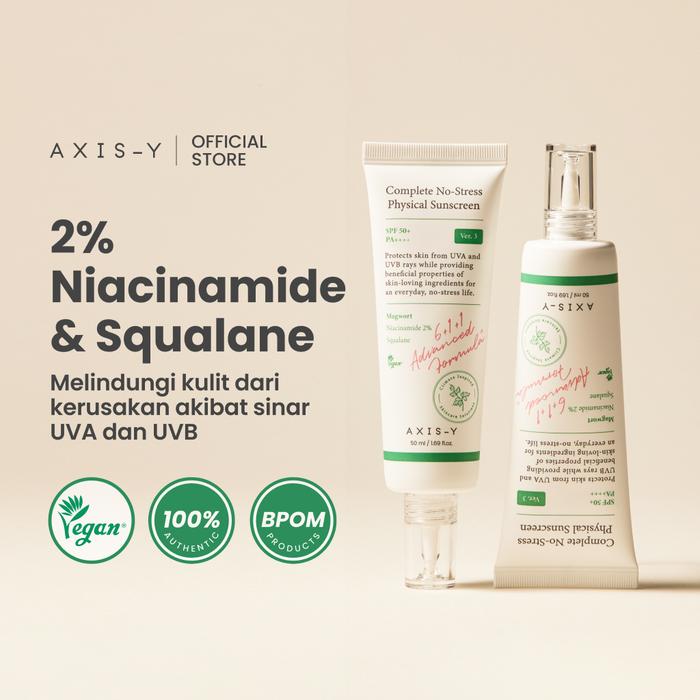 Promo [NOT FOR SALE] AXIS-Y - Complete No-Stress Physical Sunscreen ...