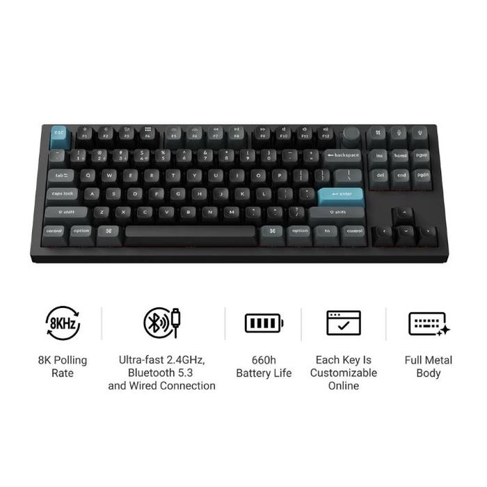 Promo Keyboard Wireless Keychron Q3 Ultra 8K Wireless Custom Mechanical ...