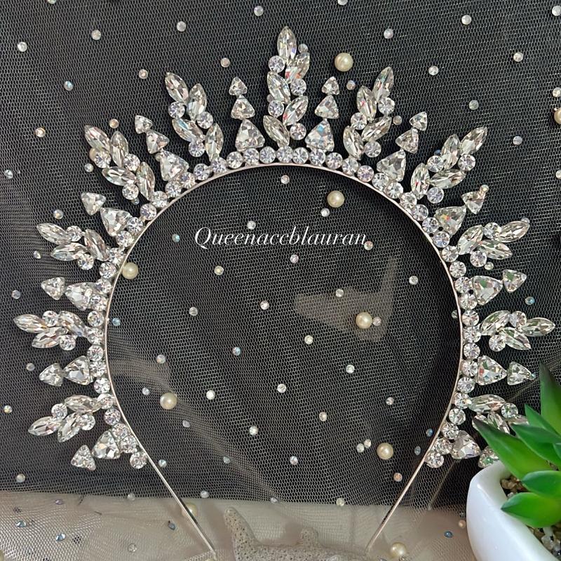 Mahkota bando Grandia silver & Rosegold Aksesoris - Shop | Tokopedia