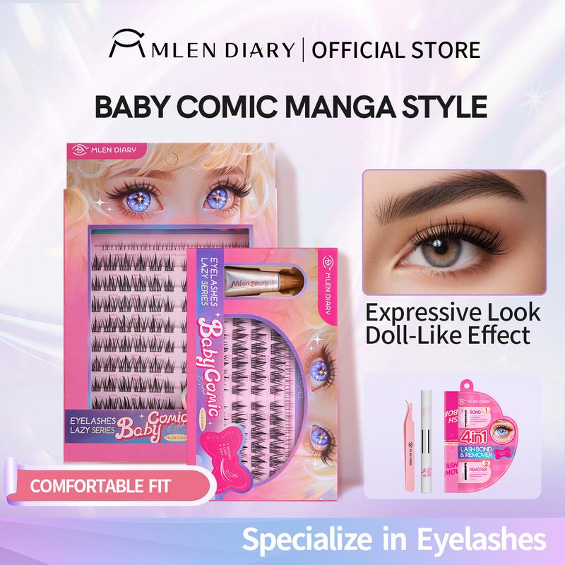 Mlen Diary Baby Comic Manga Style Eyelash extension & 4 In 1 - TikTok ...