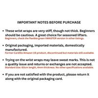Promo Wrist Wrap Cardillo 4mm Stiff Support for Powerlifter Pro Gym ...