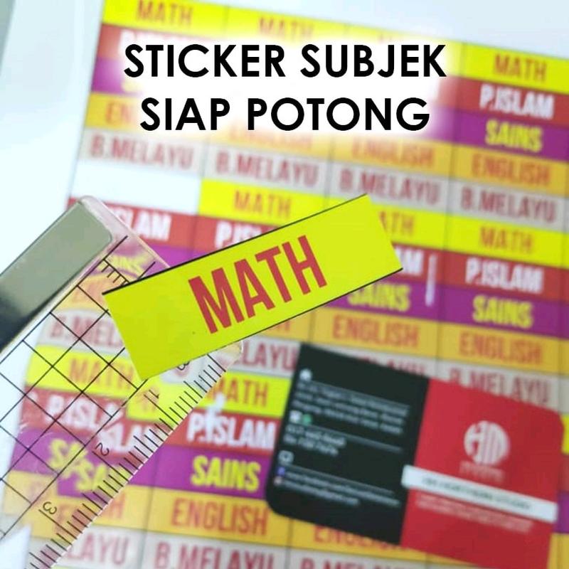 24JAM SIAP TERUS POS!!! Sticker Subjek cabut & tampal (Cetakan - TikTok ...