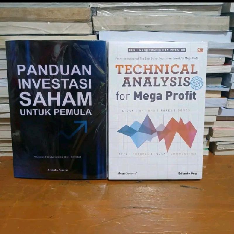 paket 2 buku panduan investasi saham untuk pemula dan technical ...