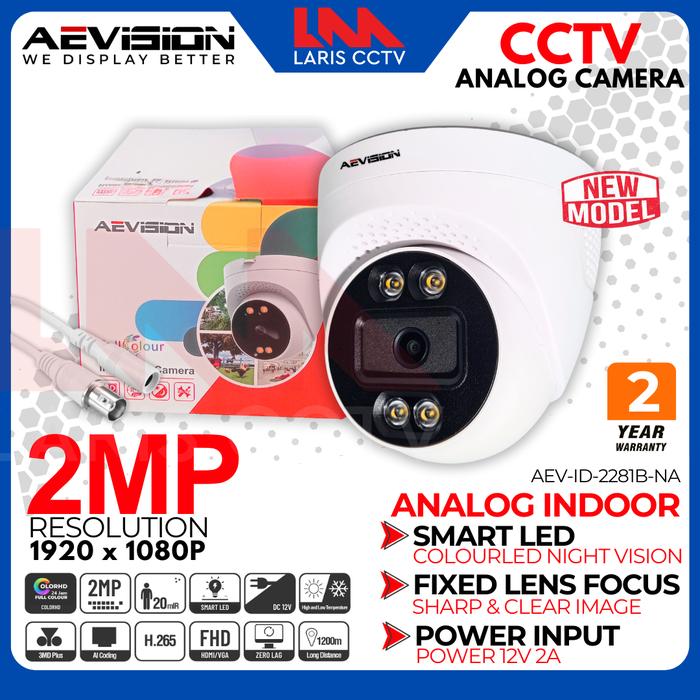 Jual CAMERA CCTV ANALOG INDOOR COLOR VU 2MP AEVISION BERWARNA CCTV ...