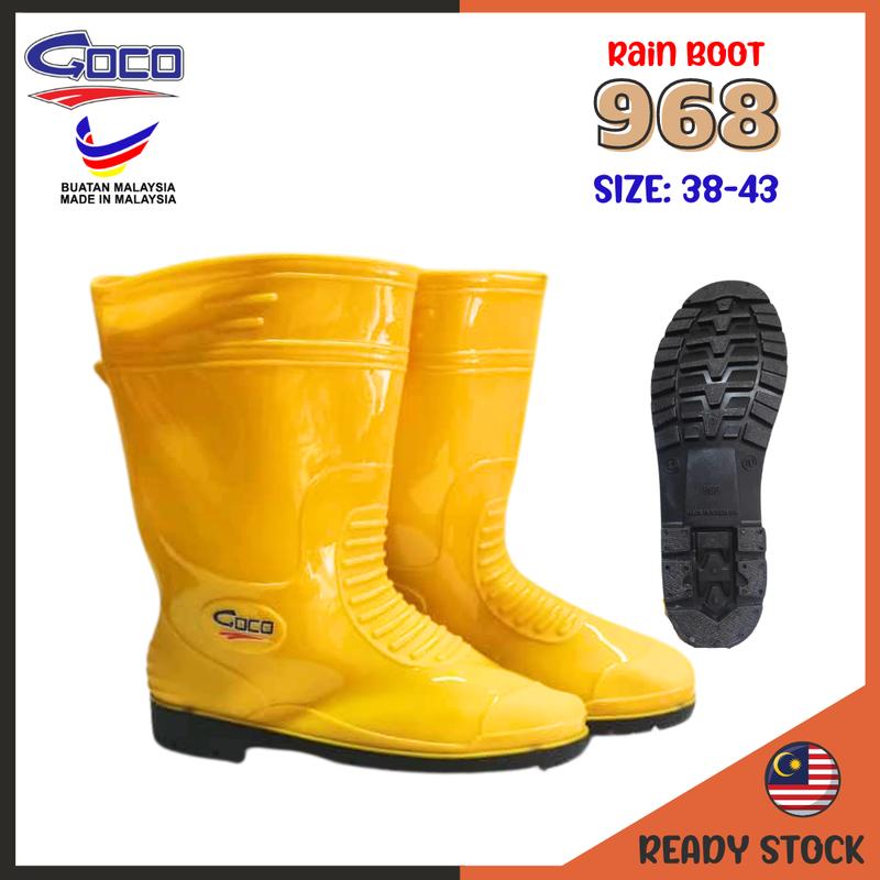 [ READY STCOK ] 968 Goco Yellow Rain Boots | Safety Rubber Boots ...