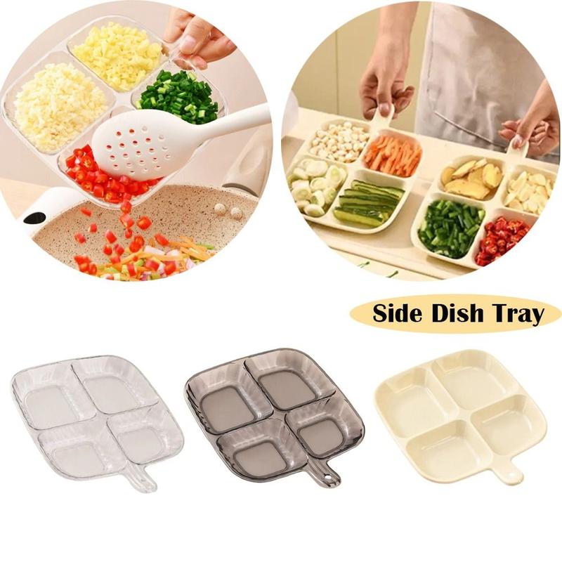 New Four Compartment Side Dish Tray Hangable Anti-Scalding Snack ...