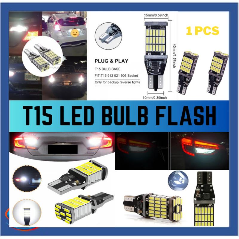 1PC LED T15 BA15S W16W 45SMDWhite Reverse Lights,Rear fog lights ...
