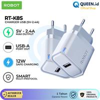 Jual ROBOT RT-K8 Charger Adaptor USB 10W 5V/2A Kepala Charger Adapter ...