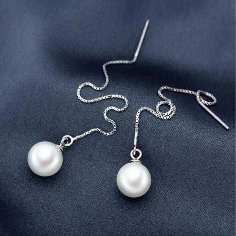 Korean Version Fashion Elegant Simple Long Earrings Women Sweet ...