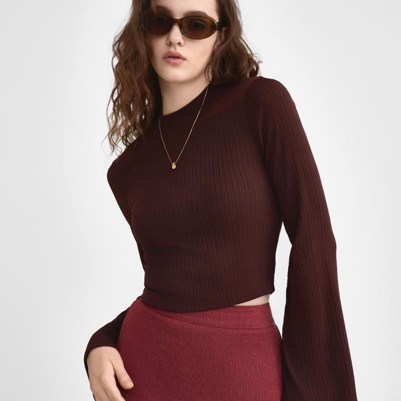 JEN HO Tailored Long Sleeve Cropped Tee (126) – S–XL – Super - TikTok ...