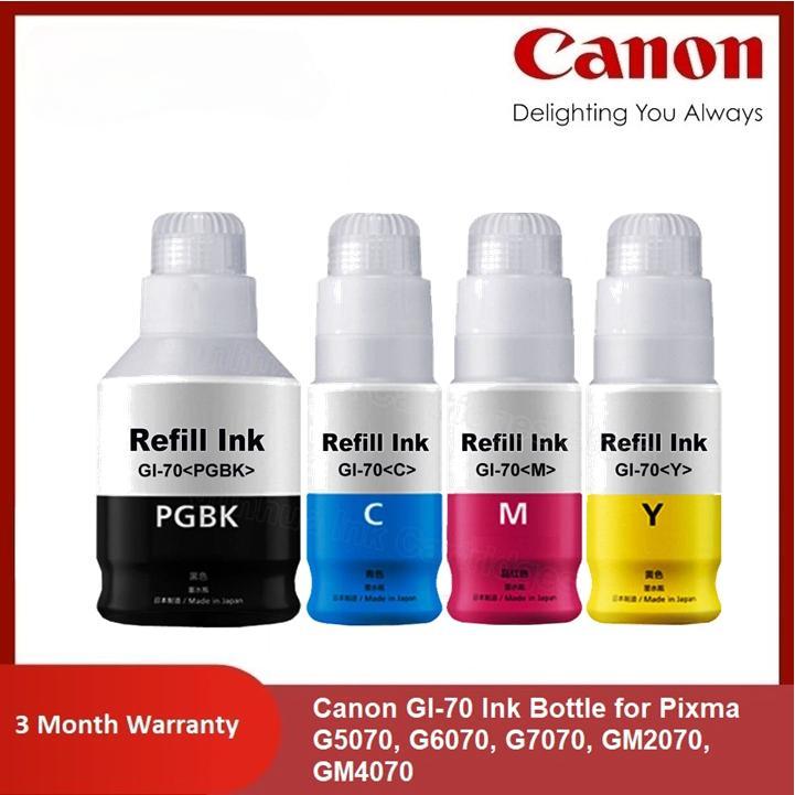 CANON GI-70 Bottle Ink Black Cyan Magenta Yellow GI70 GI 70 for ...