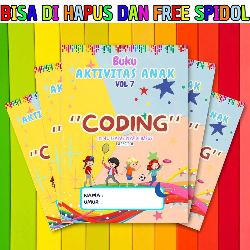 Buku Aktivitas Anak Tema Coding Vol 7 - Shop | Tokopedia