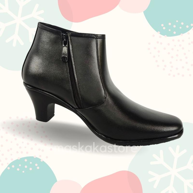 Sepatu wanita heels pdh dinas pantofel kerja bahan kulit asl - Shop ...