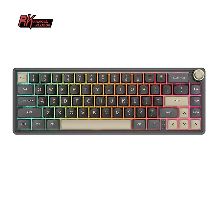 Promo (COD)RK ROYAL KLUDGE R65 Wired Gaming Keyboard with Volume Knob ...