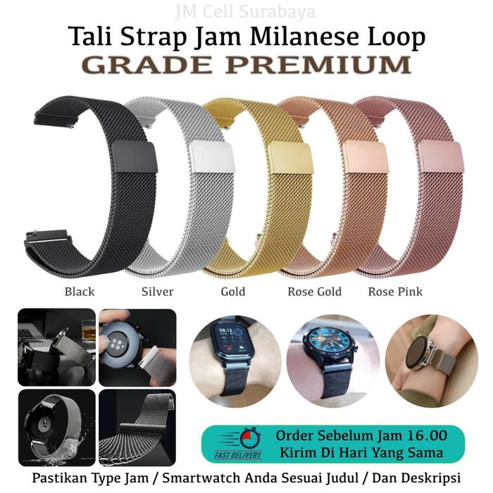 Jual Tali Jam Tangan Aolon Cube Ocean GPS Pulse - Strap Milanese Loop ...