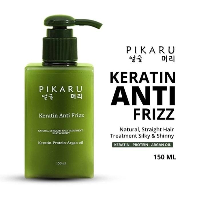 kutu Pikaru Keratin Anti Frizz Treatment_Perawatan Rambut Rusak_150ml ...
