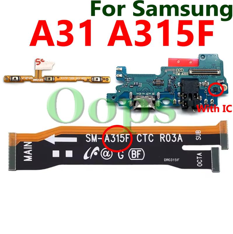Fast IC Charging Main Board Connector Flex For Samsung A31 2020 ...