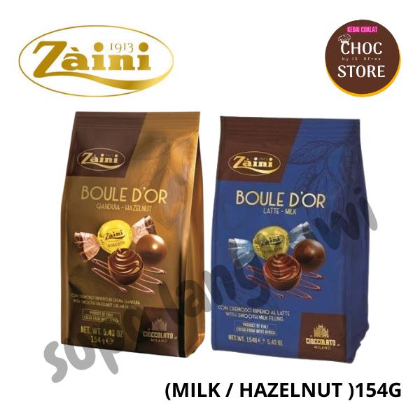 Zaini Choc Zaini Boule D'or 154g (Milk / Hazelnut) Coklat Zaini Boule D ...