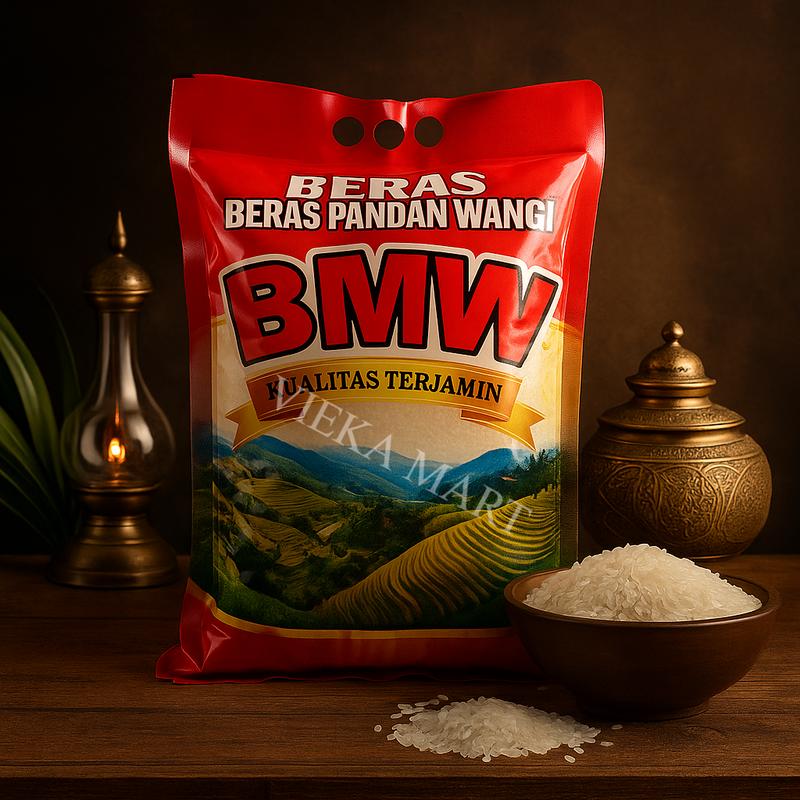 Beras BMW 5 Liter Premium | Pulen & Harum | Beras Murah Berkualitas ...