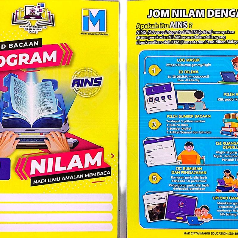 BUKU PROGRAM NILAM AINS - SK (100 buah) - TikTok Shop Malaysia