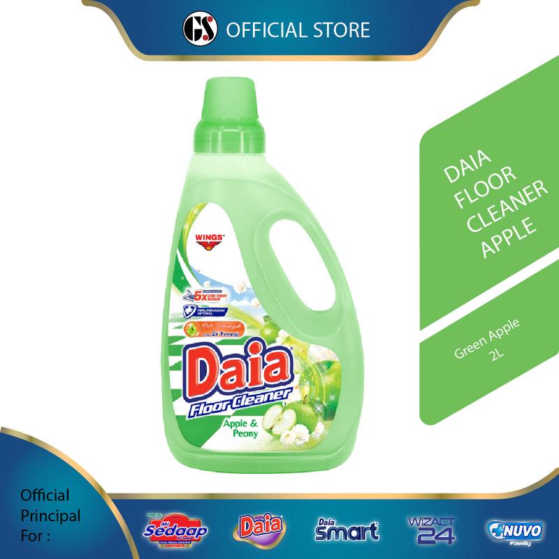 Daia Floor Cleaner Apple & Peony 2L (Green) - Cecair Pencuci - TikTok ...