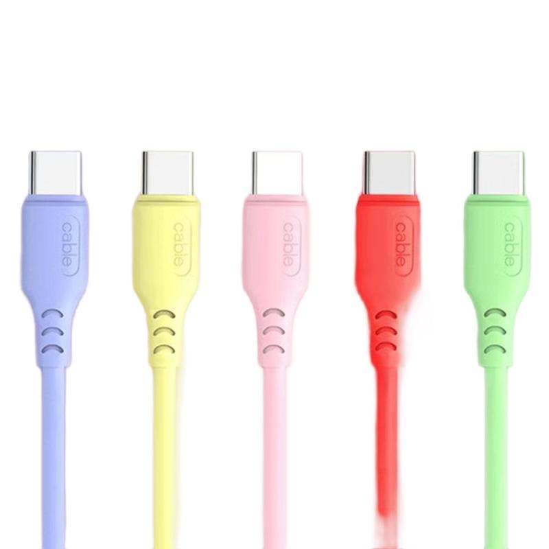 KABEL DATA MACARON 2A FAST CHARGING USB V8/MICRO / TYPE C / KABEL WARNA ...