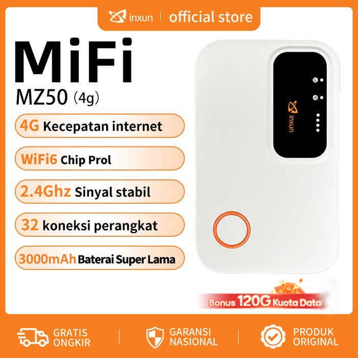 Promo Xinxun MiFi MZ50 4G LTE Modem WiFi Portable 286Mbps 3000mAh ...