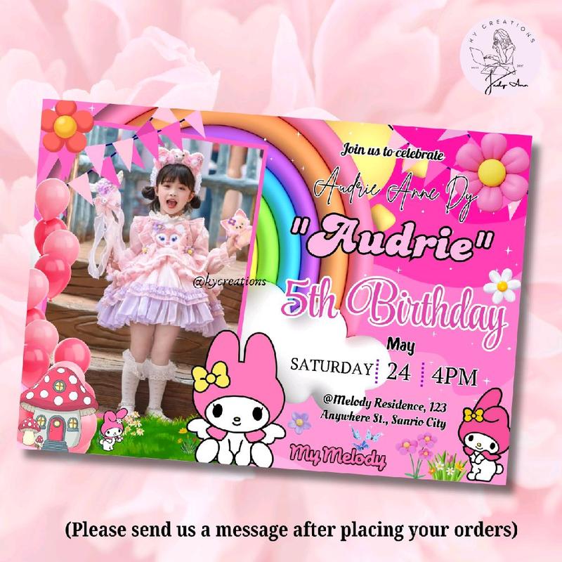 MELODY Invitation Card (With Free Layout) - TikTok Shop Philippines
