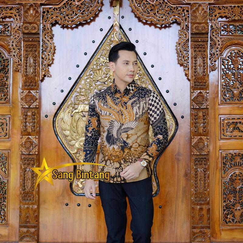 Baju Batik Sang Bintang Kemeja Batik Pria Lengan Panjang Model - Shop ...