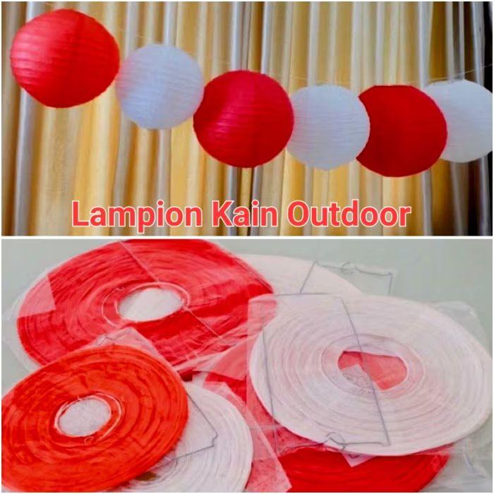 Lampion Kain Parasut Warna Merah Putih Untuk HUT RI 17 Agustus Lampion ...
