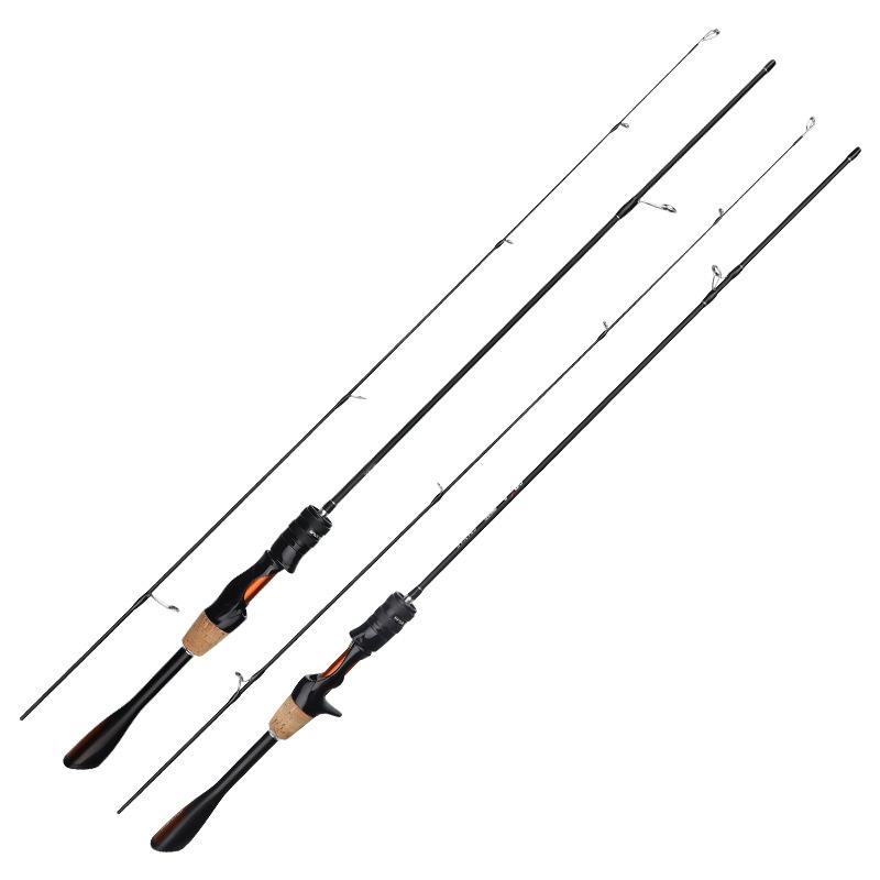 Solid Carbon Fishing Rods Super Soft UL Casting/Spinning Rod Max Test ...