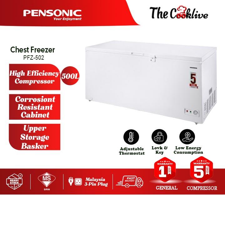 Pensonic 500L Chest Freezer PFZ-502 Peti Sejuk Beku with Adjustable ...