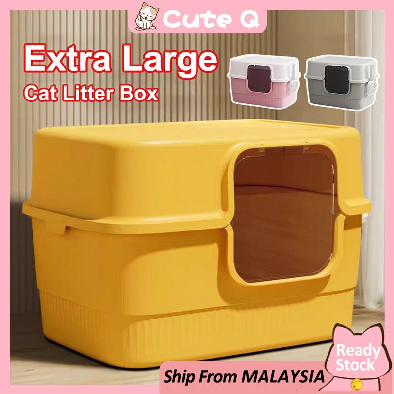 CUTE Q cat toilet cat litter box extra large kitten litter box - TikTok ...