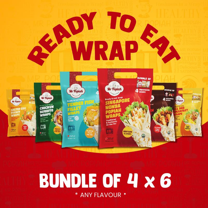[Mr Popiah] Ready to Eat Wrap Bundle of 4 x 6 sets - TikTok Shop Singapore