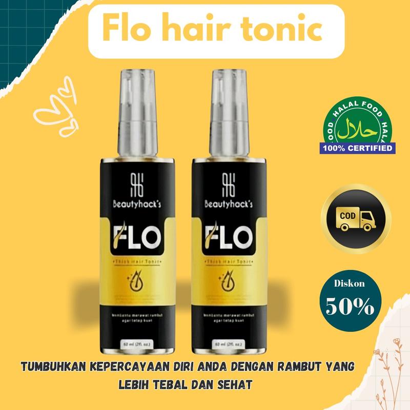 (( BEST SELER )) FLO HAIR TONIC | FORMULA UNTUK KEBOTAKAN | 60 ml ...