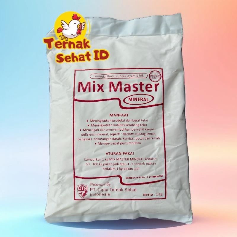 Mix Master Paket Suplemen Ayam Mineral HGP Premix & Premix PQ 1 Kg ...