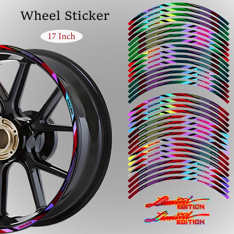 Motorcycle Mags Stickers Wheel Hub Rim 17 Inch Decoration For Honda ...