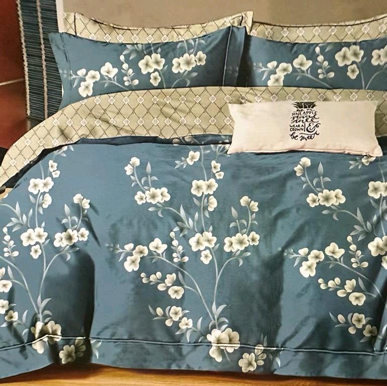 cadar queen 100% cotton 6pcs xada salemot sarong bantal dgn cadar ...