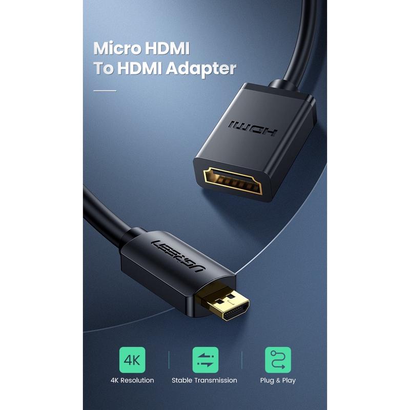 Ugreen 20134 Kabel Micro Hdmi Male / Cable Micro Usb To Hdmi Support Hd ...