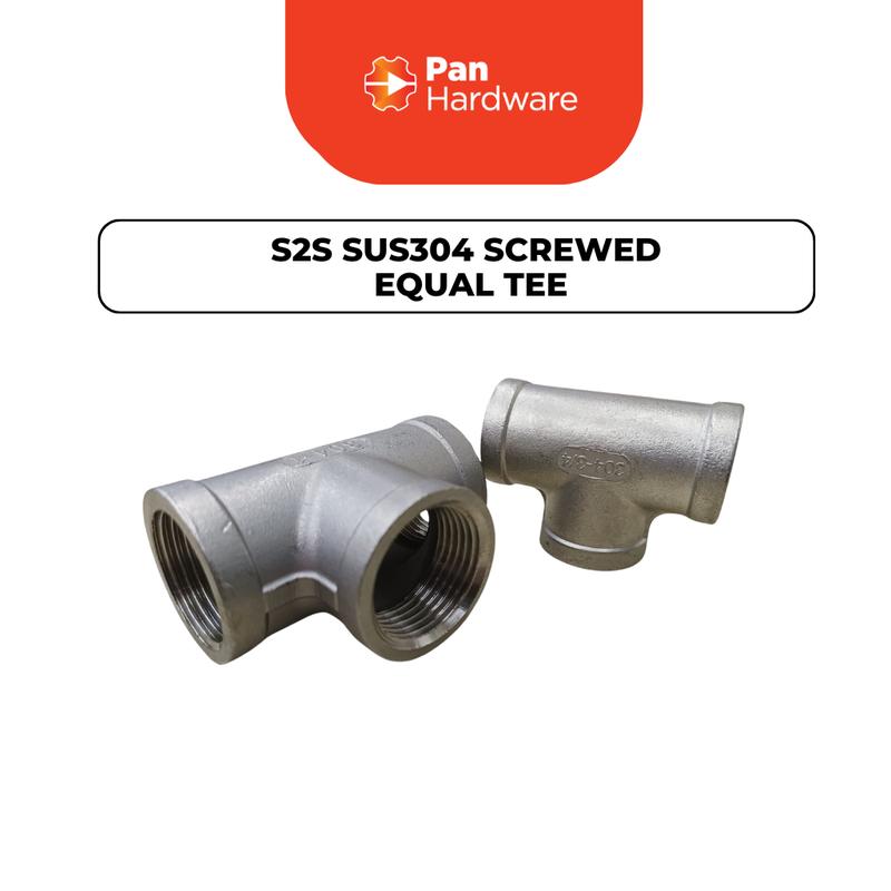 S2S SUS304 SCREWED EQUAL TEE - GOOD QUALITY - TikTok Shop Malaysia