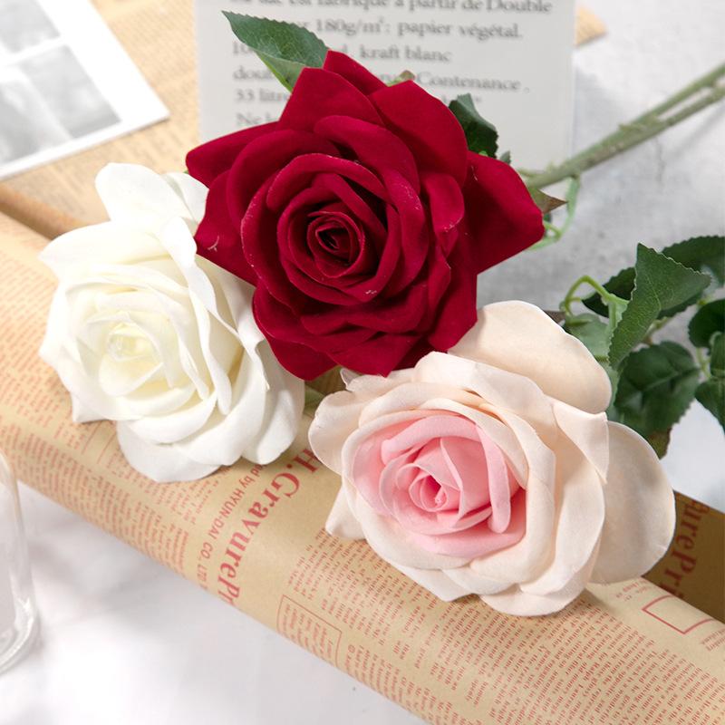 Premium Velvet Rose High-Quality Big Artificial Rose flower High ...