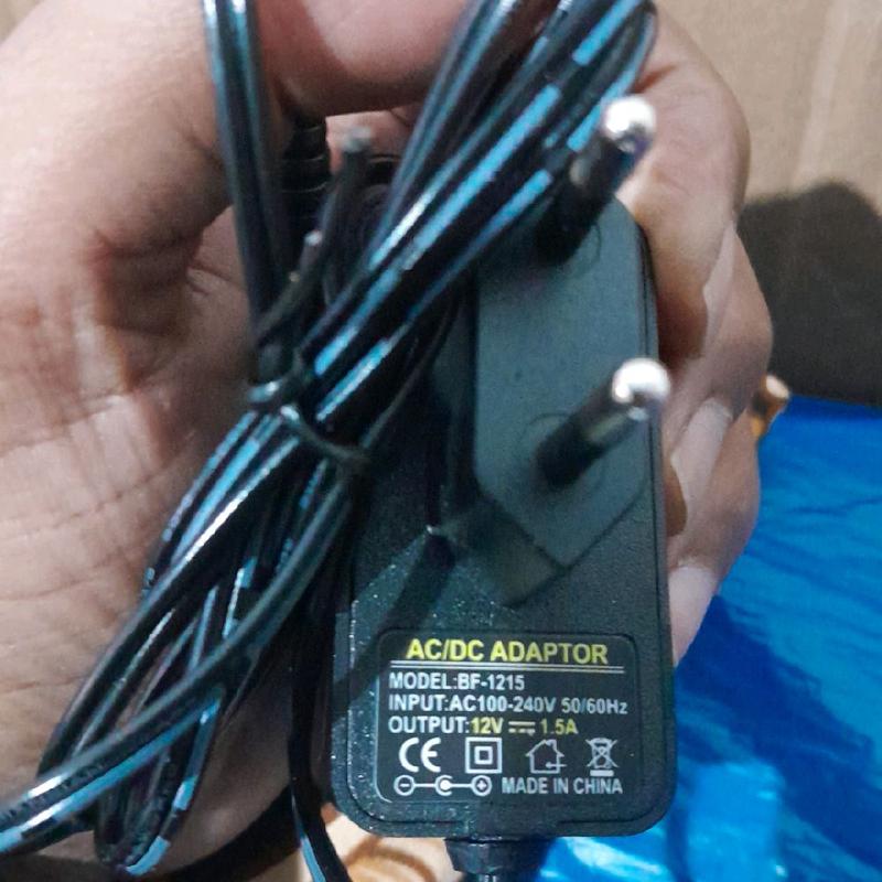 Adapters 12volt 1Amper bagus kabel Gepeng untuk modem router cctv htb ...