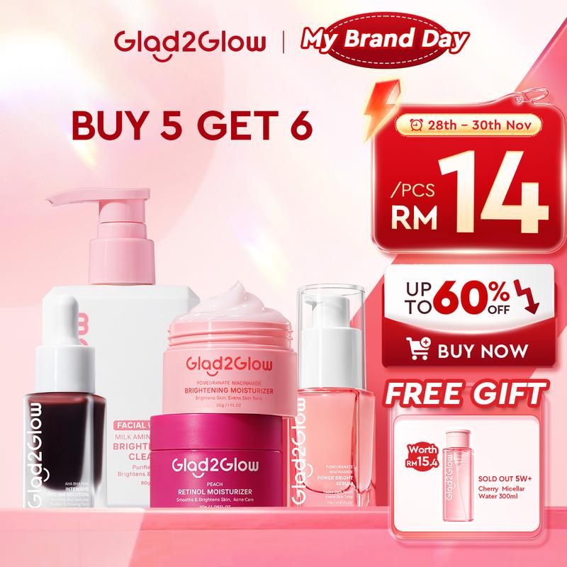 [Free Gift]G2G 6PCS 6IN1 Kits Skincare Set-Cleanser+Serum 2pcs ...