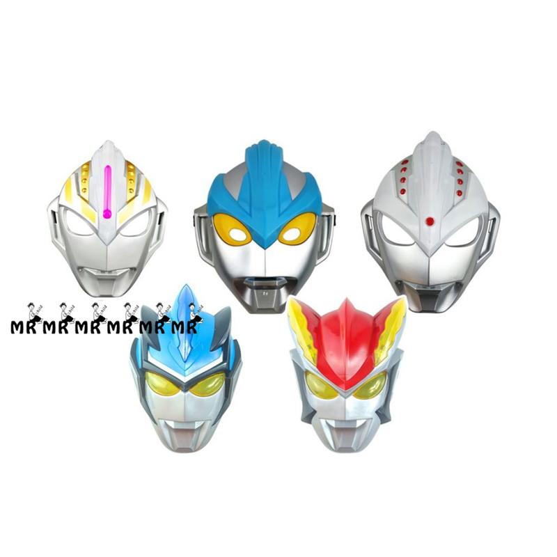 (local) Ultraman Mask kids toys ultra mask tiga blu zero orb with light ...